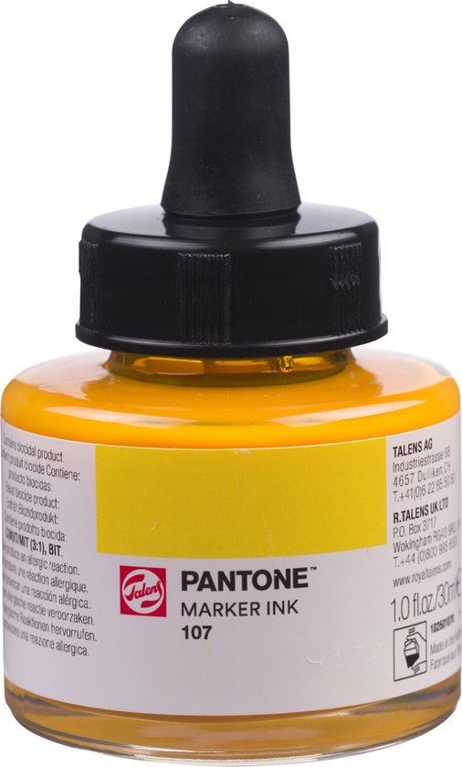 Talens | Pantone marker inkt 30 ml 107 | bol