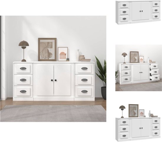 vidaXL Dressoir - Dressoirs - Kast - Dressoirkast - Dressoirs 3 st ...