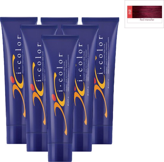 ISO i color Permanent Conditioning Crème Color 60ml Red Intensifier x 6 ...