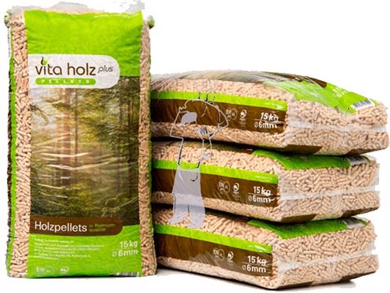 Vita Holz pellets | ENplus A1 houtpellets | 1 pallet – totaal 990 kg ...
