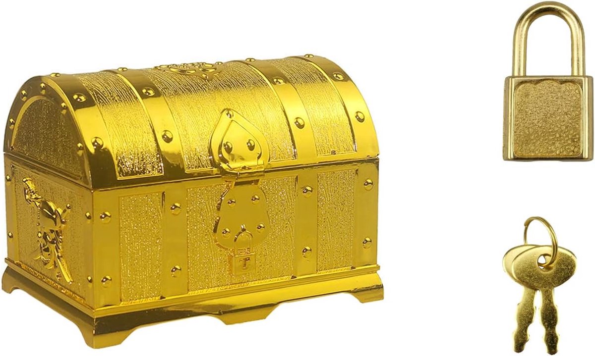 Small Plastic Treasure Chest, Pirate Treasure Chest, Pirate Treasure ...