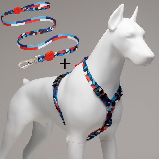 Lindo Dogs - Wandelset van 2 - Hondenriem - Hondenharnas / Hondentuigje ...