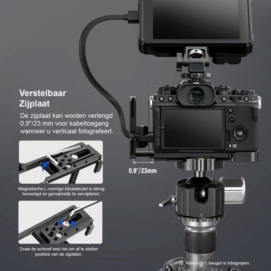 Neewer® - X-T4 L Beugel - Compatibel met Fujifilm X-T4 Camera ...