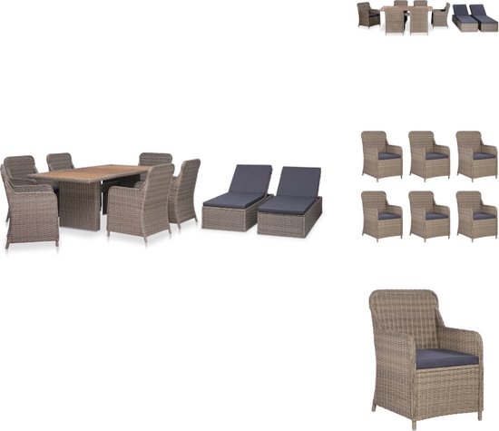 vidaXL Tuintafel En Stoel - Tuintafels En Stoelen - Tuintafel Set ...