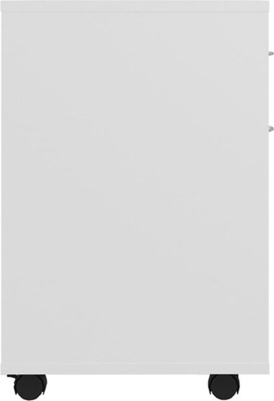 vidaXL Opbergkast Rolkast - 45 x 38 x 54 cm - wit - Kast | bol