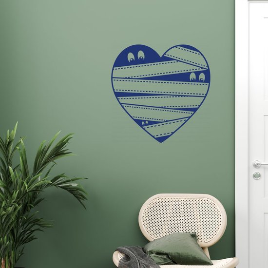 Stickerheld - Muursticker Glurende Oogjes - Woonkamer - Fun - Hart ...