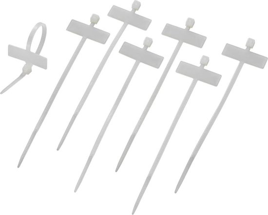 TRU COMPONENTS 539830 Kabelmarkering Markeringsvlak: 25 x 9 mm Natuur ...