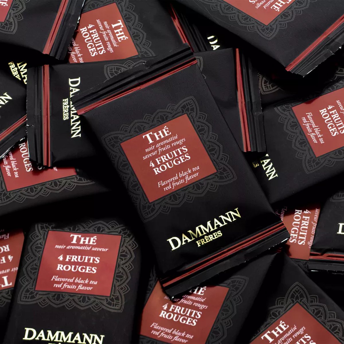 Dammann Frères - Thee 4 fruits rouges 24 sachets cristal emballés - Thé ...