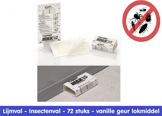 LIJMVAL MET VANILLE LOKMIDDEL - 72 STUKS - INSECTENVANGER - BEDWANTSEN ...