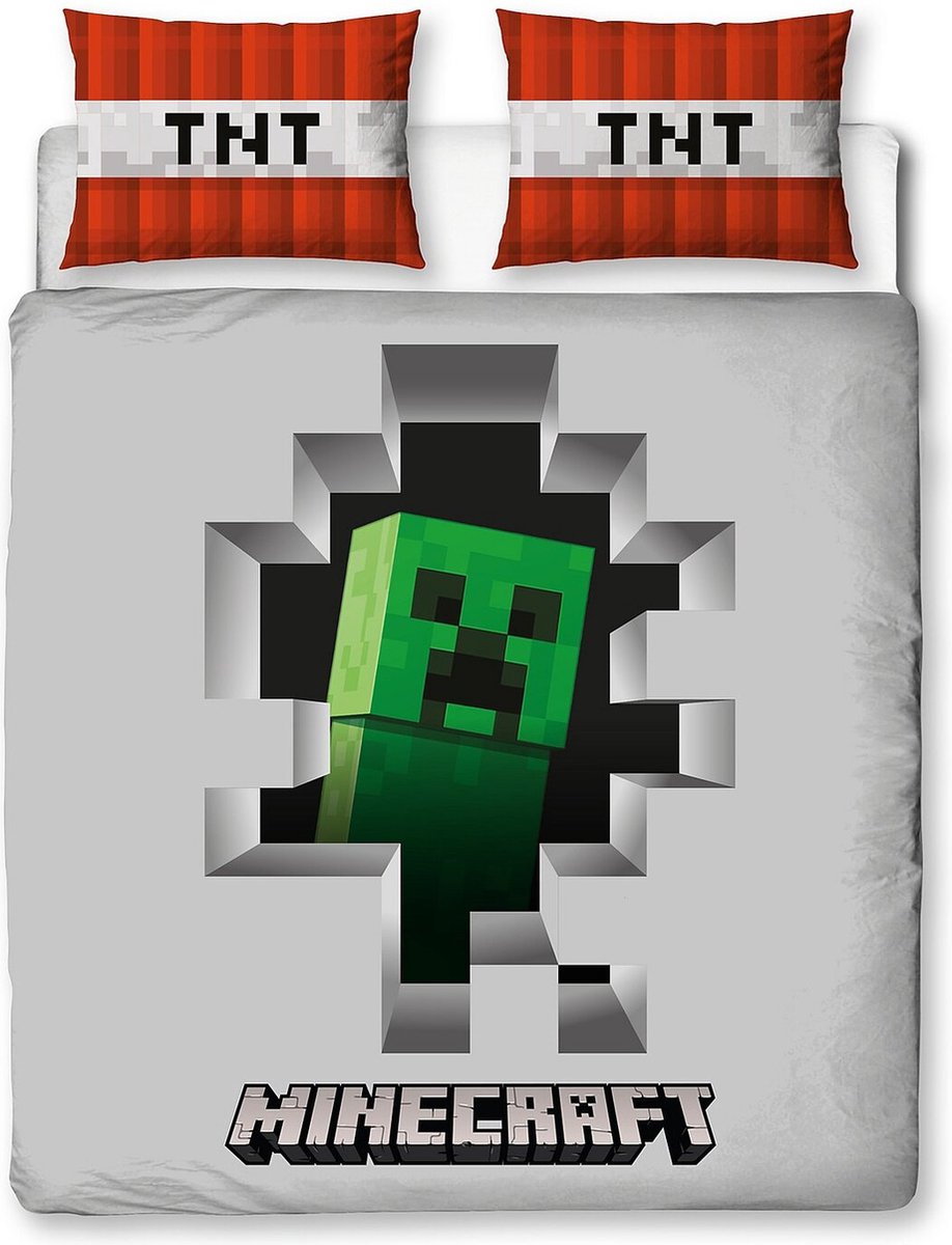 Minecraft Dekbedovertrek 200x200 Katoen | bol