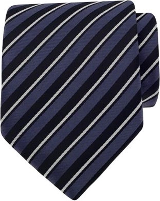 Paarse stropdas met strepen | bol