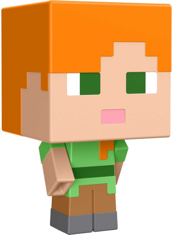 Minecraft Mob Heads Minis Speelfiguur - Poppetje met Oranje Haren | bol