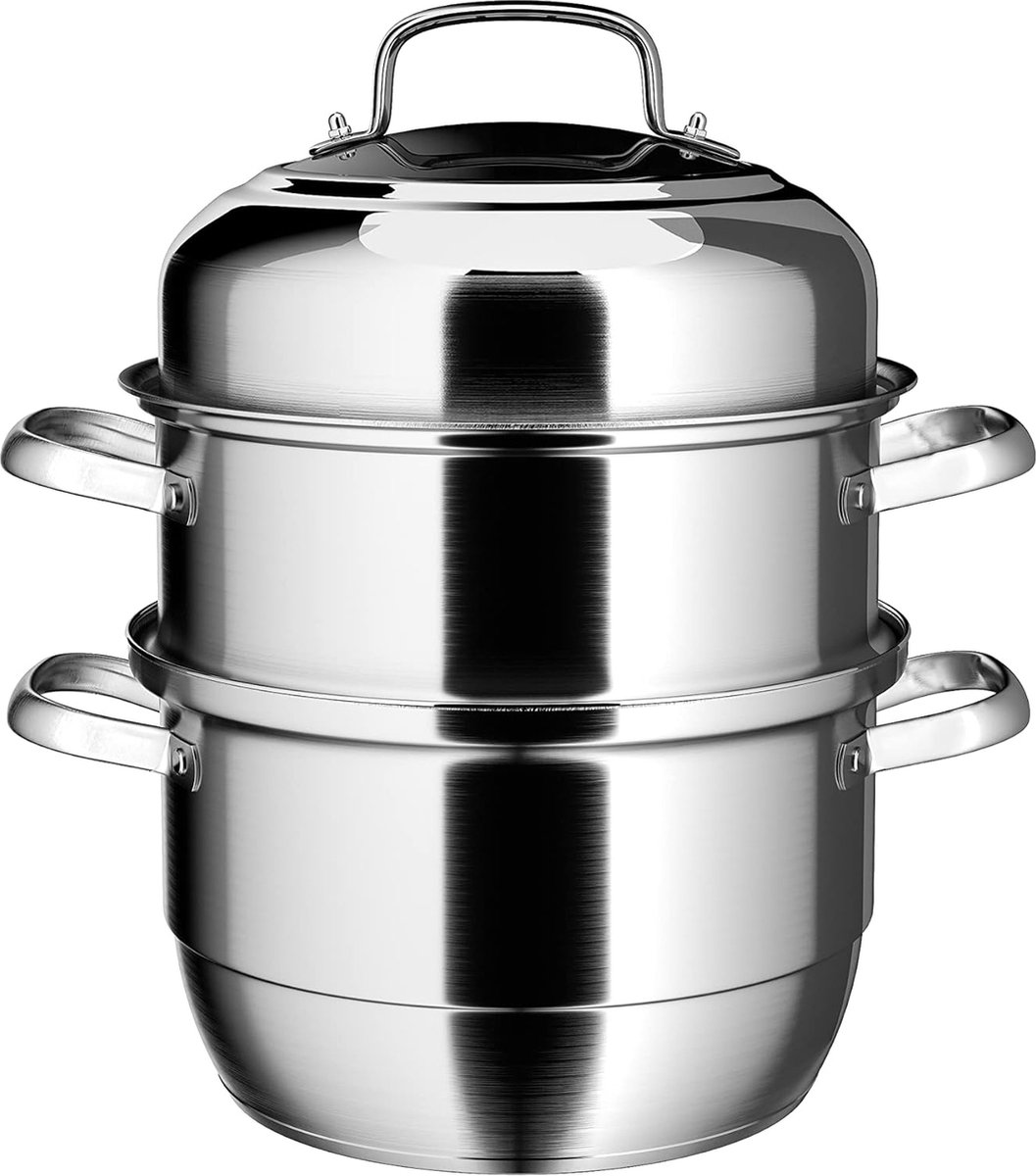 Stoompan inductie , stoomkoker 28 cm, stoompan groot | bol