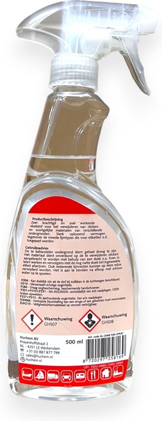 Stickerverwijderaar | 500ml | Sticker Remover | Teer-& lijmresten ...