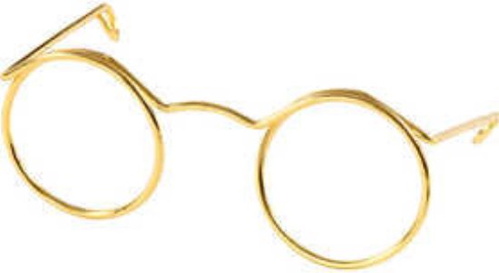 Bril, goud, B: 50 mm, 10 stuk/ 1 doos | bol
