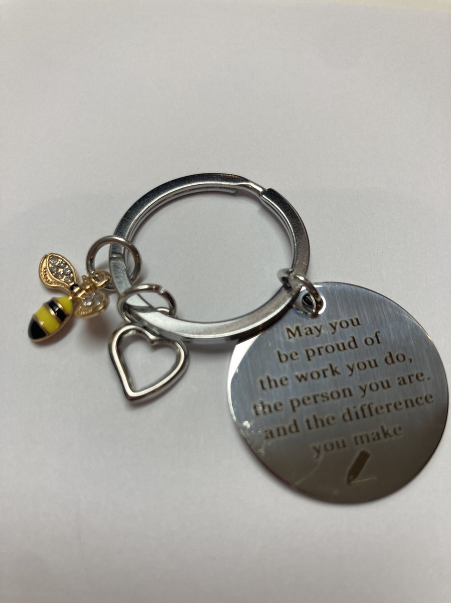 Sleutelhanger - uitdeelcadeautje - May you be proud of the work you do ...