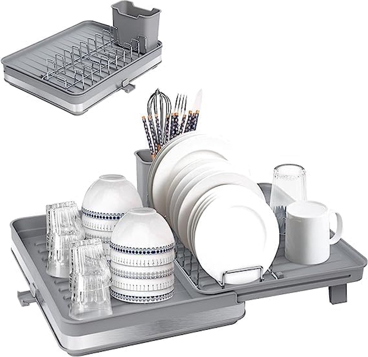 Afdruiprek, uittrekbaar afdruiprek, roestvrij staal, uitbreidbaar ...