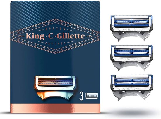 Gillette King C. Neck Razor Blades - 3 pieces | bol