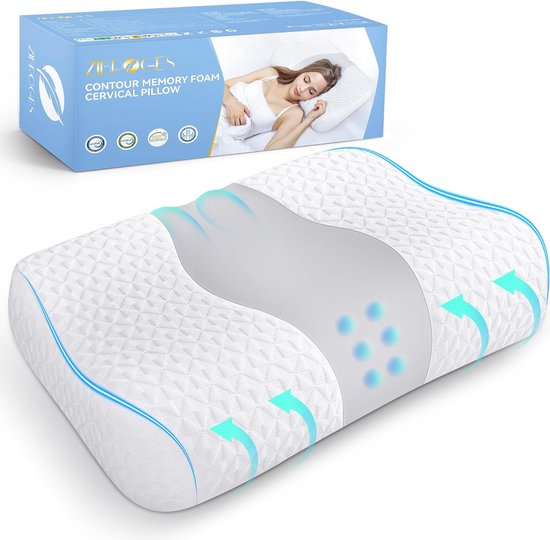 kussen, nekkussen, hoofdkussen, traagschuimkussen | bol