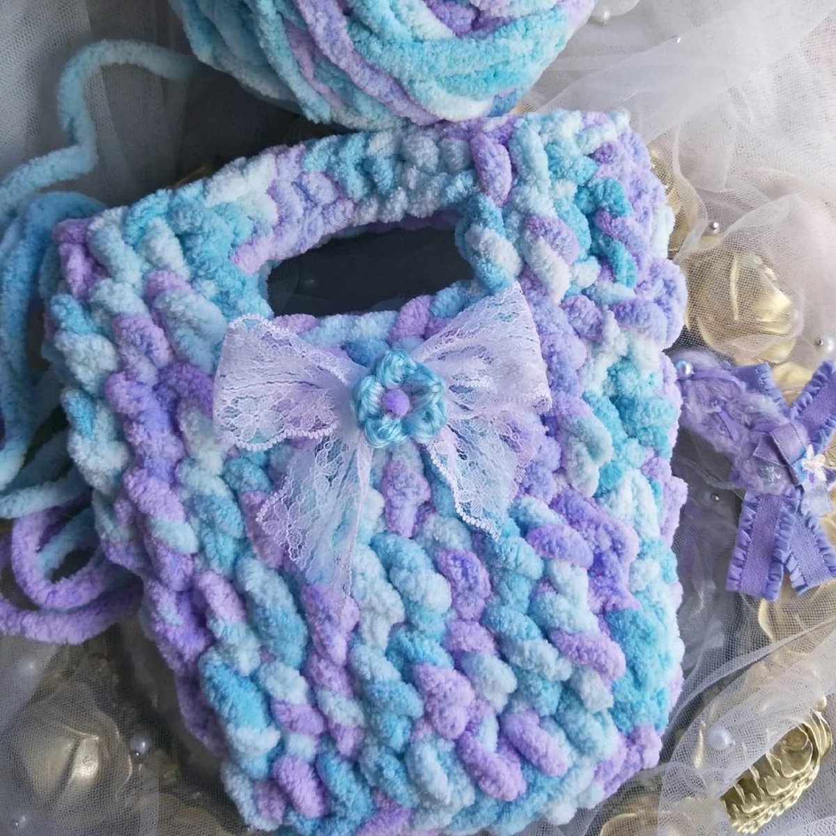 Lot de 4 paquets de 100 g de fil à tricoter en acrylique pour crochet ...