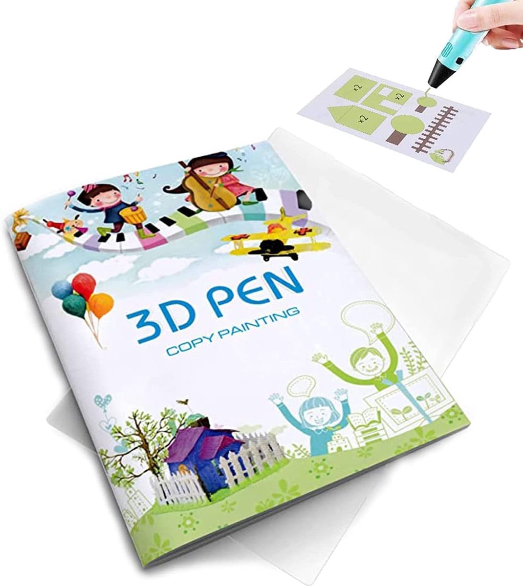 DiverseGoods 3D-pen Sjabloon Set - Kleurrijk 40 Patronen - 3D-printpen ...