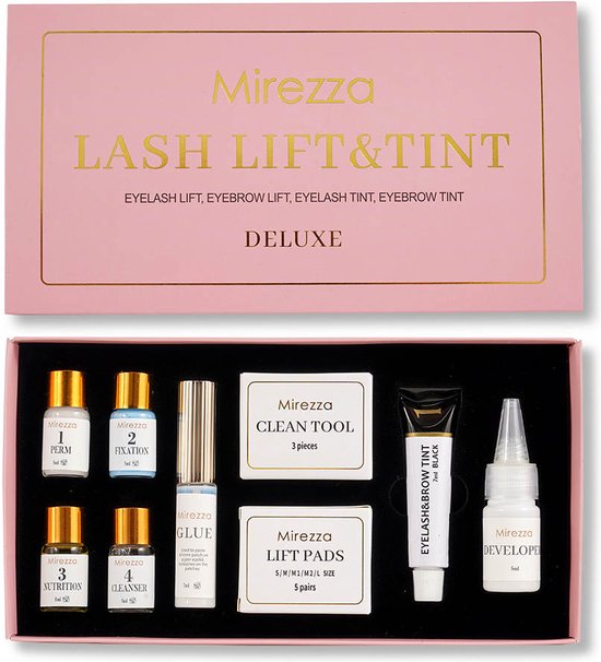 Mirezza Professionele Lash Lift Kit - Inclusief Zwarte Wimperverf - Inclusief Brow... | bol
