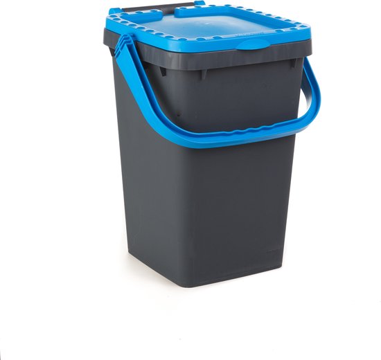 Ecoplus 25 liter afvalemmer blauw - afvalscheidingsbak - sorteerbak ...