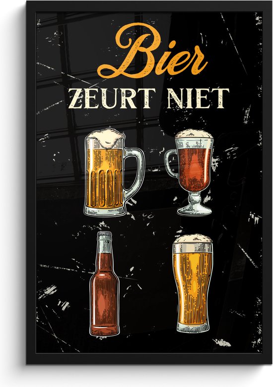 Fotolijst inclusief poster 40x60 cm - Bier bord - Foto in lijst ...