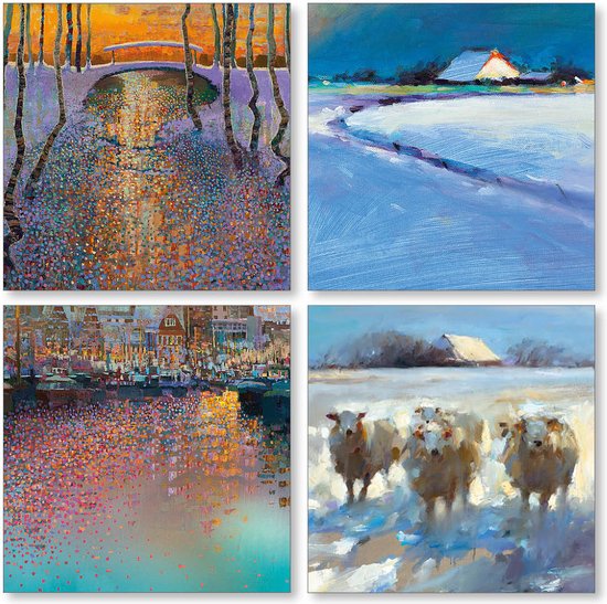 Art revisted set 3 - Ton Dubbeldam, Noorderhaven in de winter - Dinie ...