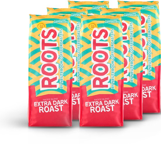 Roots - Extra Dark Roast - Koffiebonen - Biologisch - 6 x 500g | bol