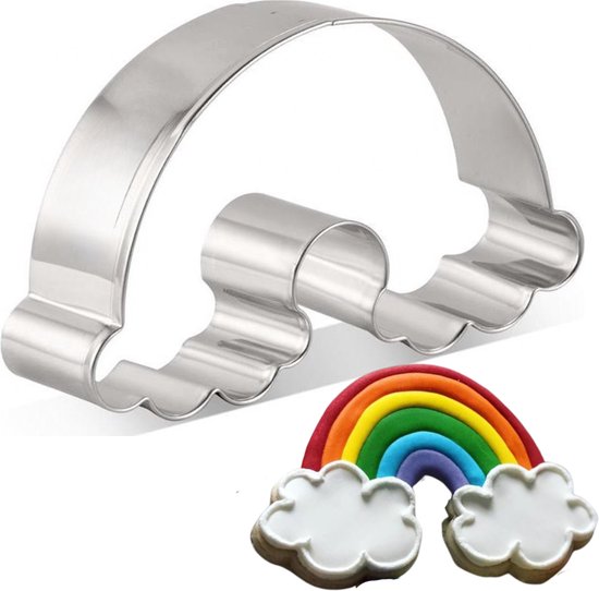 Winkrs | Uitsteekvorm Regenboog | Cakevorm, bakken, bakvorm | RVS ...