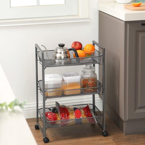 multifunctionele trolley met wieltjes voor keuken, kantoor, badkamer ...