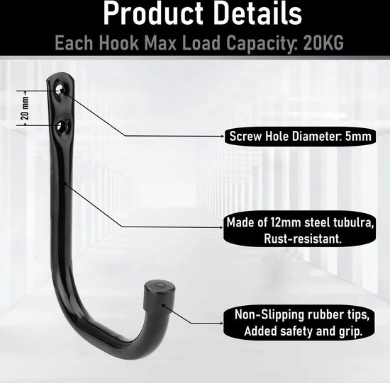 Garage opslag haken, Heavy Duty Organizer Utility Hook, Wall Mount ...