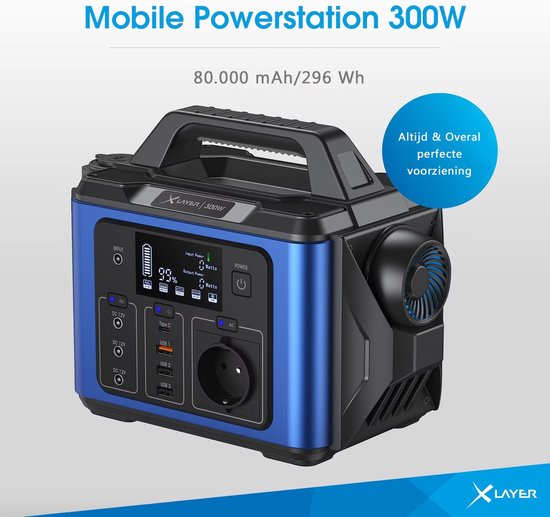 XLayer - Powerstation 80.000mAh - Noodstroomgenerator Camping – Outdoor ...