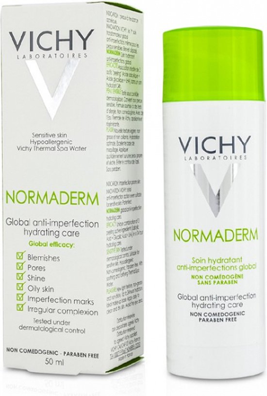 Vichy Normaderm 50ml Crème Pompflacon behandeling voor smetten & acne | bol