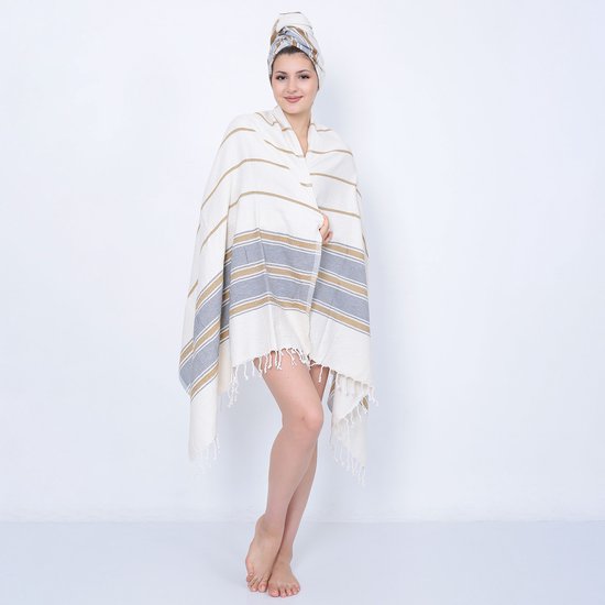 Antalya Sunset Turkse Baddoek 90 x 190 cm, 100% Katoen, Hamamdoek ...