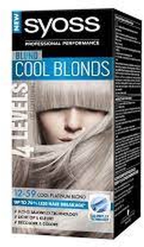 Syoss Haarverf 12-59 Cool Platinablond - 3 Stuks - Voordeelverpakking | bol