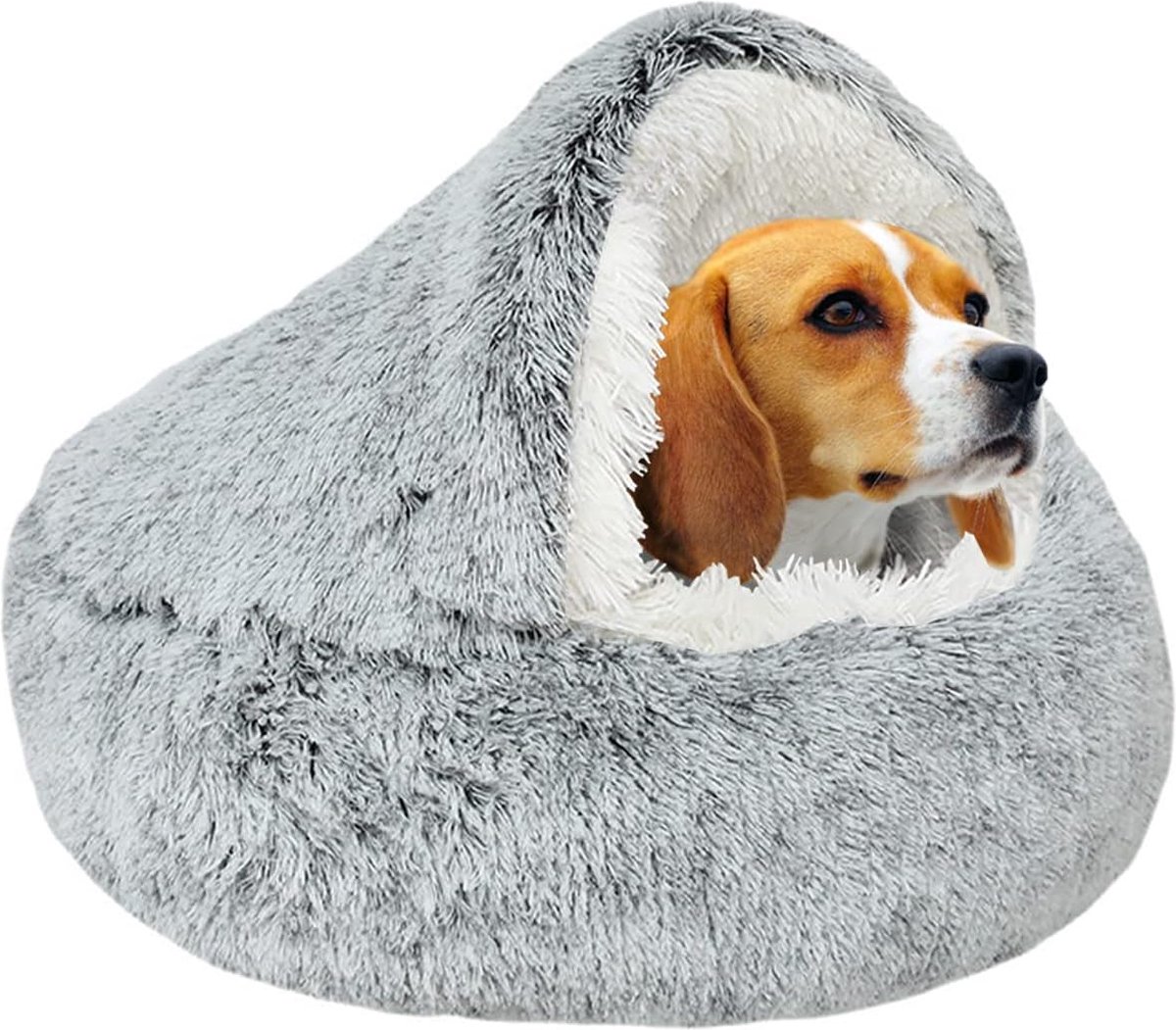 YAGE Lit apaisant pour chien, lit en peluche moelleuse, lavable, lit ...