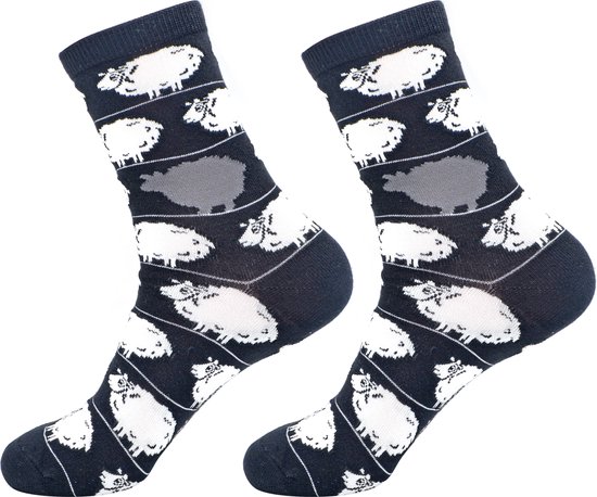 Robin Ruth - Zwarte schaap - Zwart - Dames sok - Maat 36-42 | bol