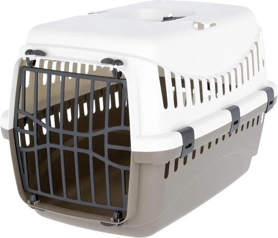 Transportbox, 45 x 30 x 30 cm, Kunststof, Taupe/Crème | bol