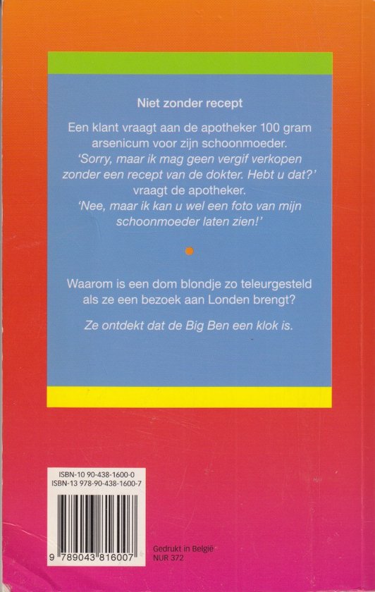 1001 Waanzinnig leuke moppen, N.v.t. | 9789043816007 | Boeken | bol