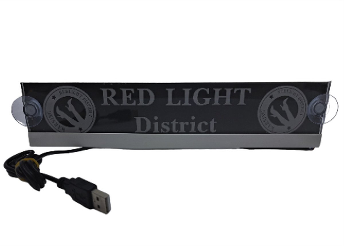 Led bord 30x6cm RGB, verstelbaar naar 7 kleuren patronen Red Light ...