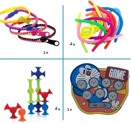 Wonderprice 10 x Top Fidgets - Fidget Rits Zipper +Pop Sucker Popz ...