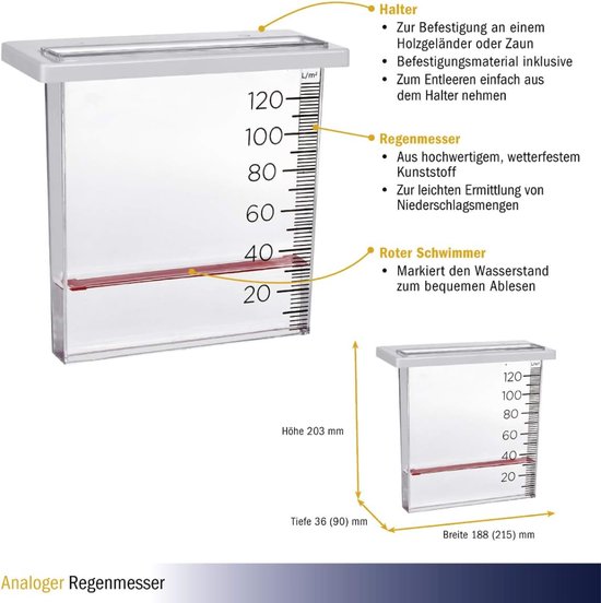 Regenmeter - Regenmeter - Regenmeters - Regen Meter | bol