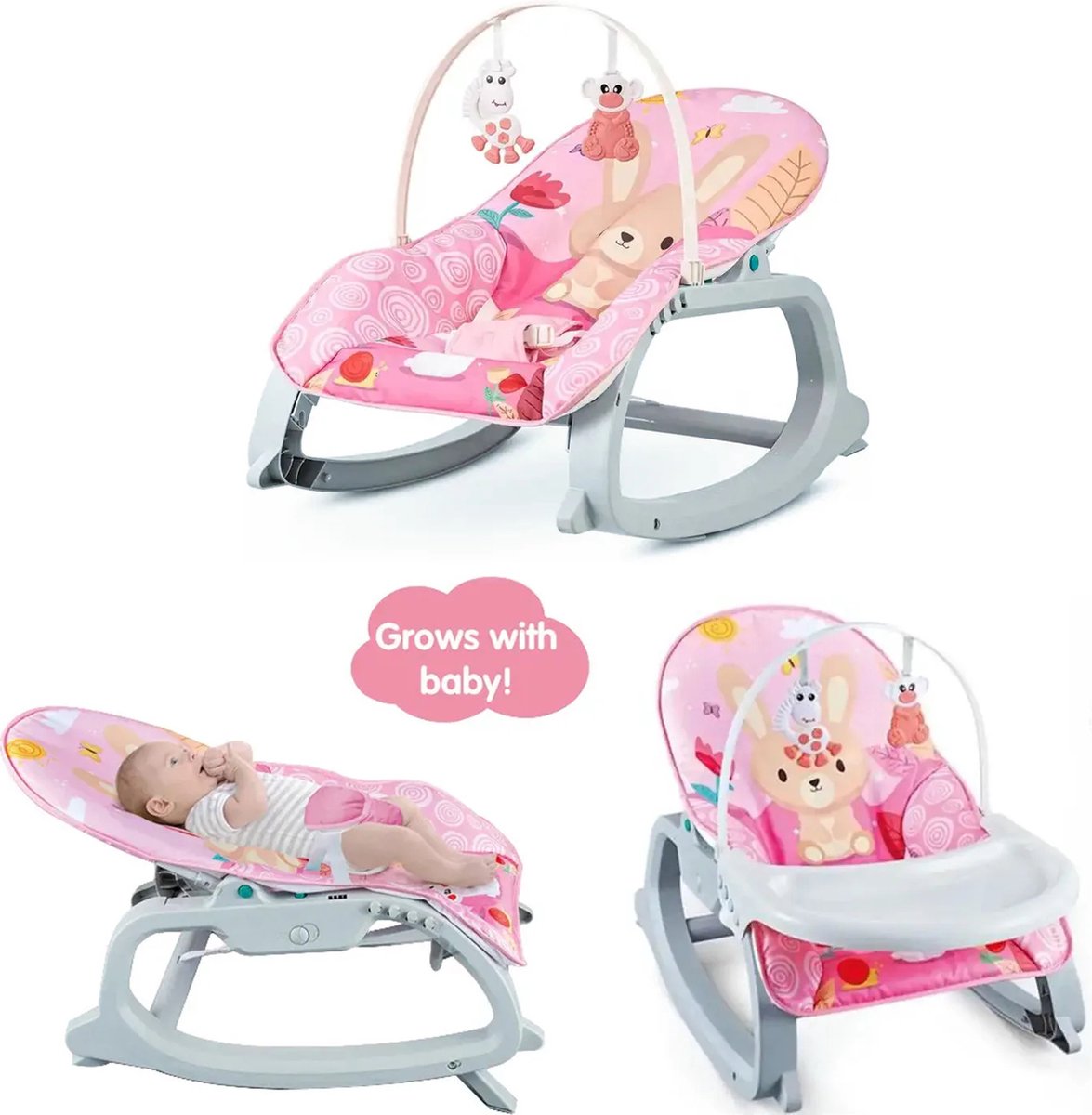 Wipstoel Baby - COMFORTABELE Baby Swing incl. Afneembare Muzikale ...