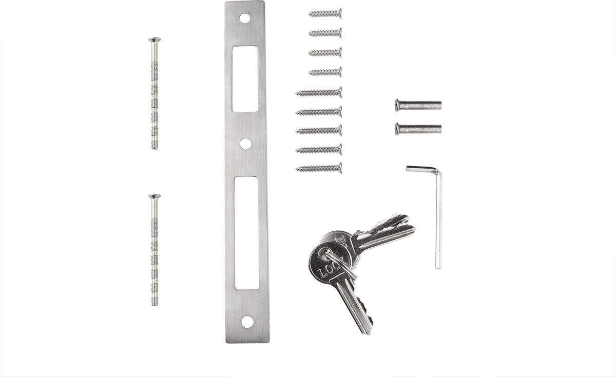Compleet Poortslot RVS voor enkele tuindeur | Per Set | bol