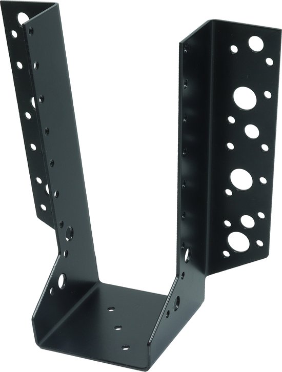 Wovar Raveeldrager Zwart Verzinkt voor 7.5 x 20 cm Balken | Per Stuk | bol