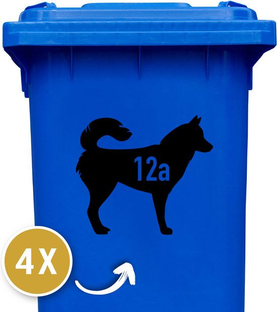 Container sticker - kliko sticker voordeelset - 4 stuks - Husky ...