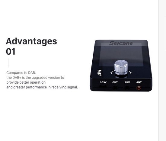 Mini DAB+ Auto Radio Ontvanger – Digitale Radio Uitzending – 2.8 Inch | bol