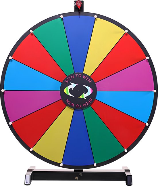 Rad van fortuin | Met tripod | Draairad | 14 te beschrijven vakken ...